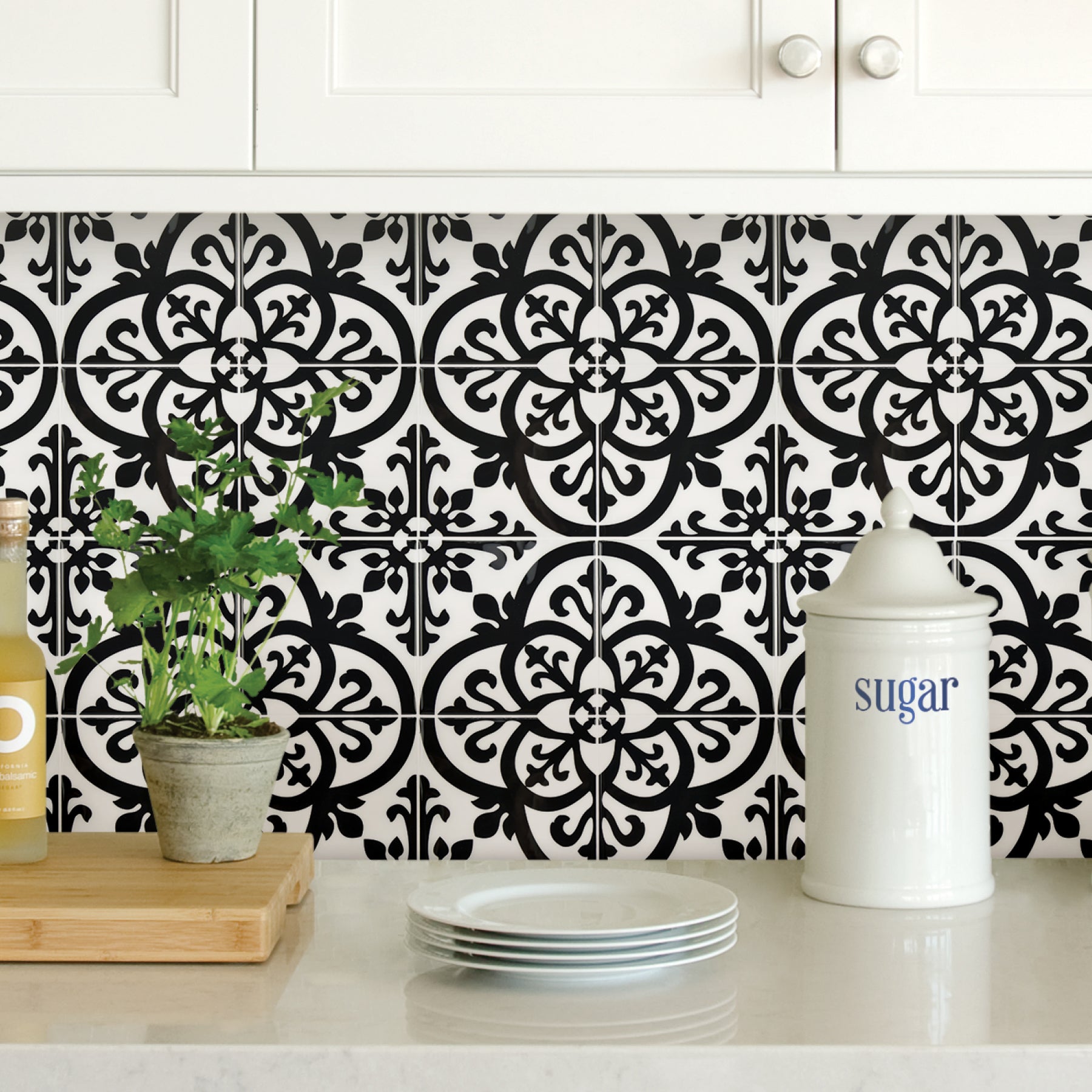 Black and white peel and stick tile store