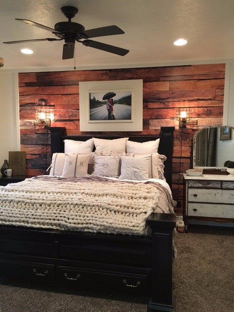 One Horse Lane Rustic Wood Farmhouse Mural – D. Marie Interiors