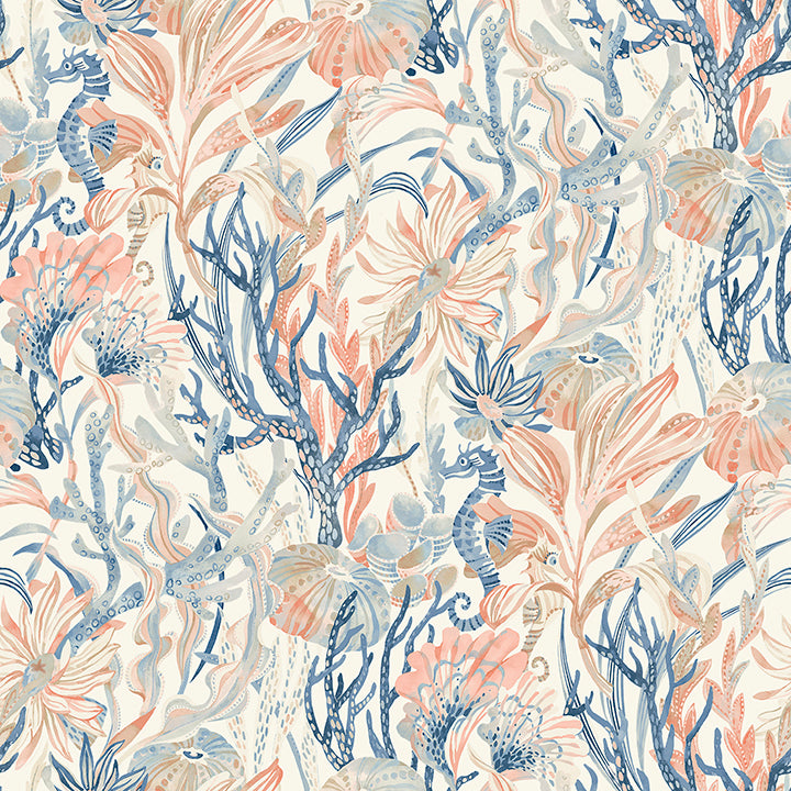 Coral Print Wallpaper