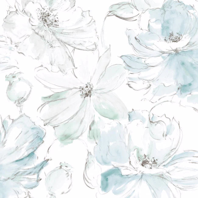 Floral Dreams Peel and Stick Wallpaper – D. Marie Interiors