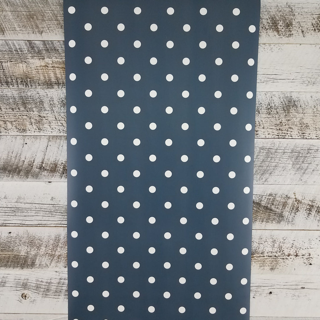 Navy Blue Polka Dot Background