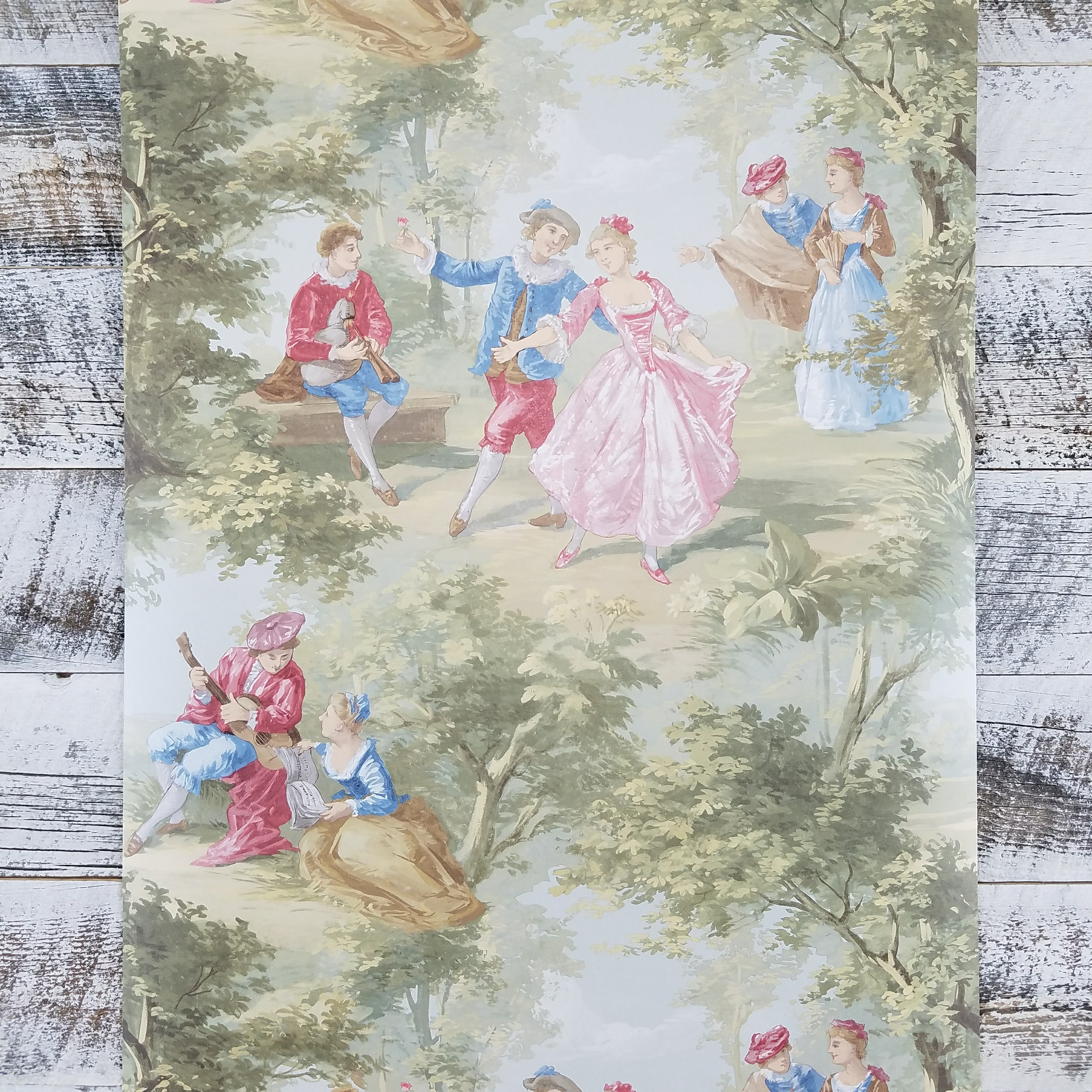 Victorian Lovers Toile Wallpaper | GC29834 – D. Marie Interiors