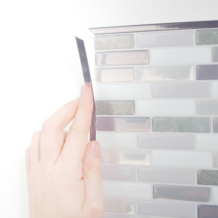 Smart Tiles Smart Edge Orfero Peel and Stick Finishing Edge Backsplash ...